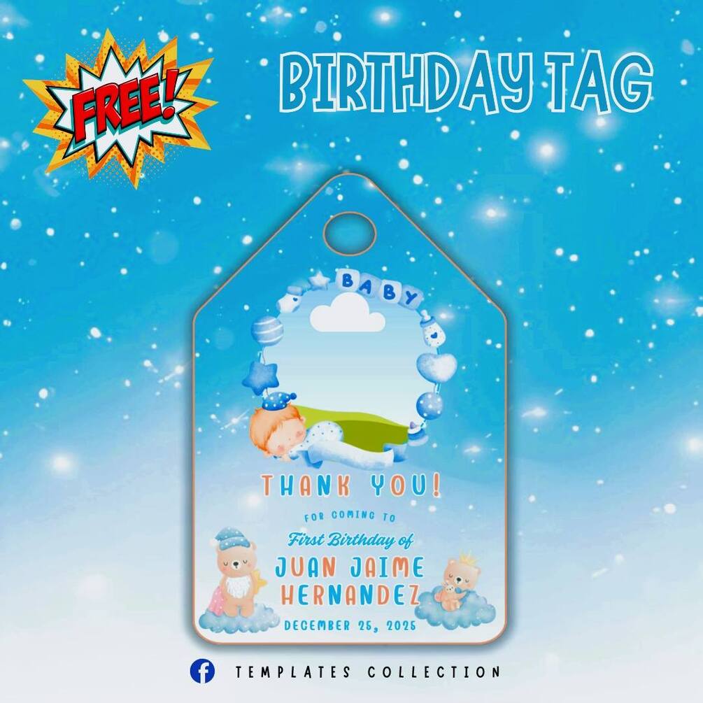 FREE BIRTHDAY TAGS TEMPLATE