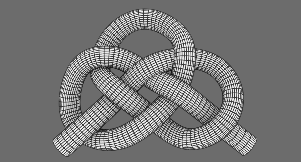 double coin knot 3d model