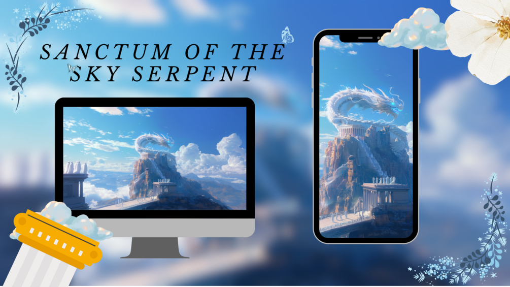 Sanctum of the Sky Dragon (Wallpaper)