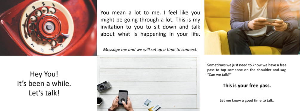 "Let's Connect" Chat Invite Cards