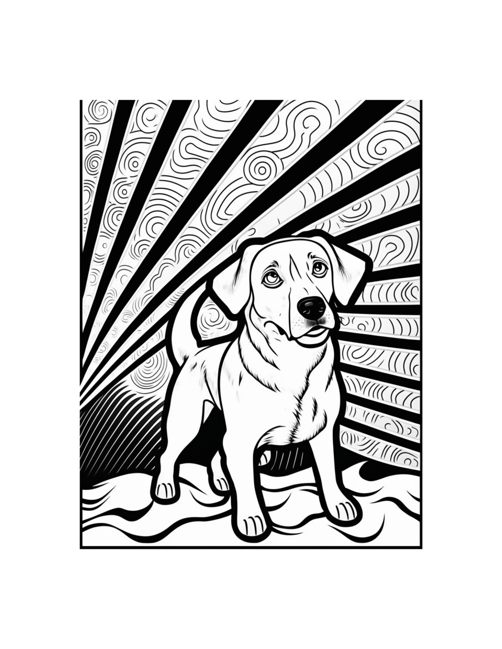 50 Rad Dogs Coloring Pages for Adults and Kids Instant Download ...