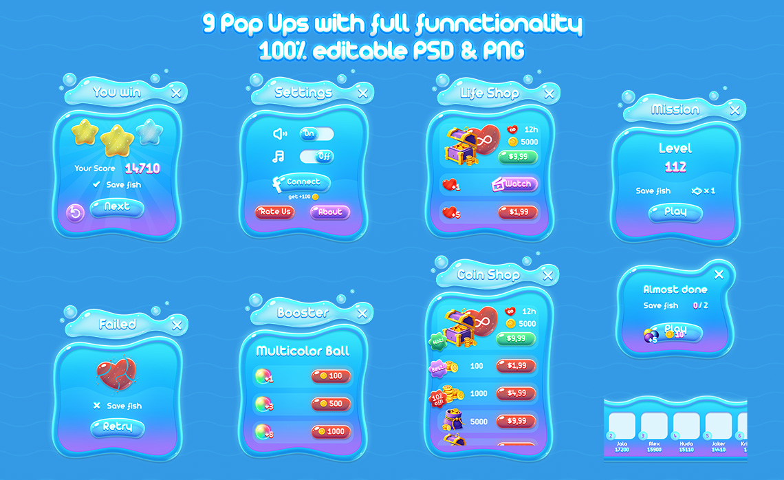 Unity Bubble Shooter Android/IOS Game Source Code With High Quality ...