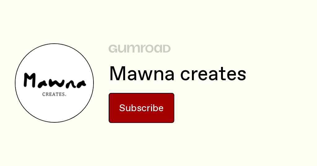 Mawna creates