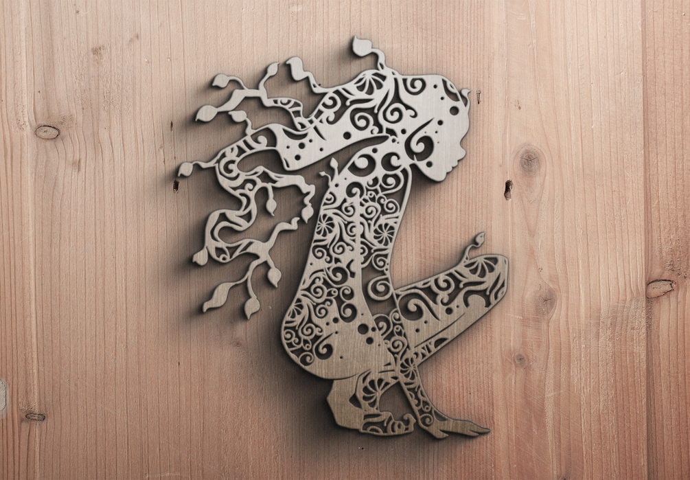 forest nymph svg, nymph mandala svg