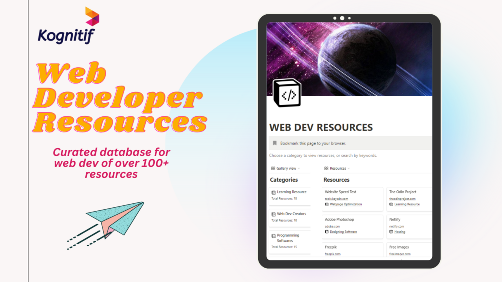 Web Developer Resources - A Notion Database