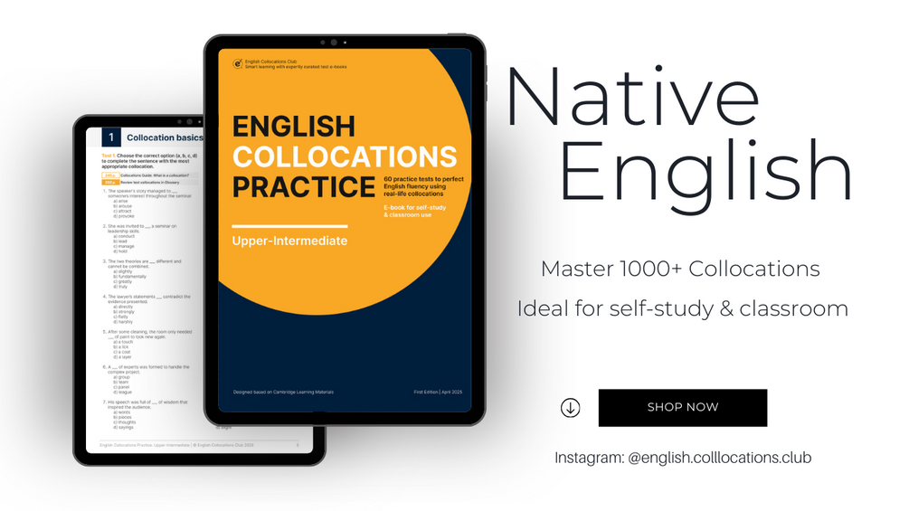 E-book: English Collocations Practice (Upper-Intermediate)