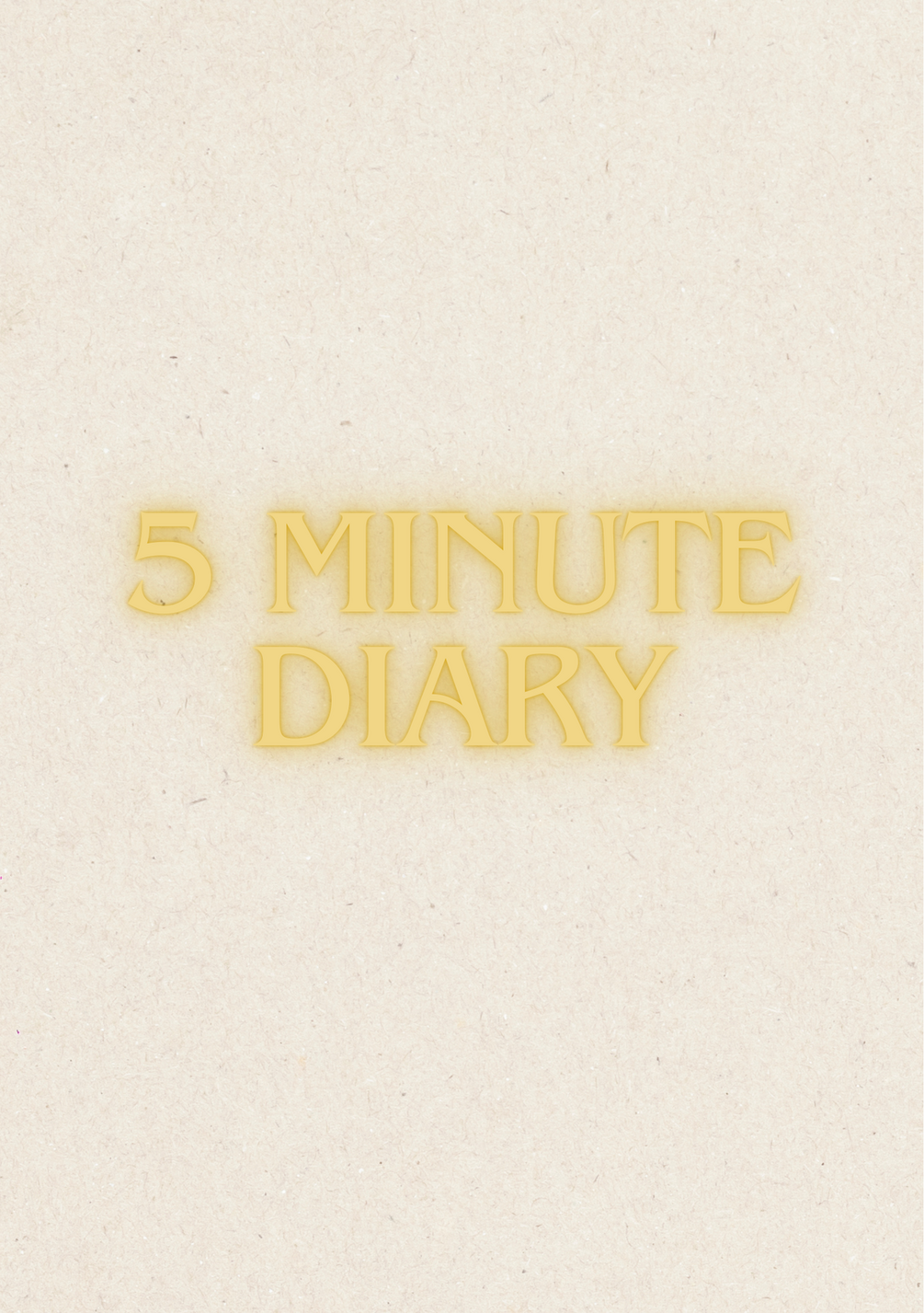 5 minute diary