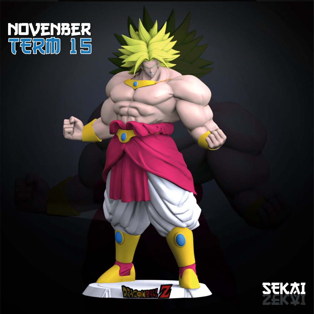 Broly Sculpture - Sekai 3D Models - Tested and Ready for 3D printing
