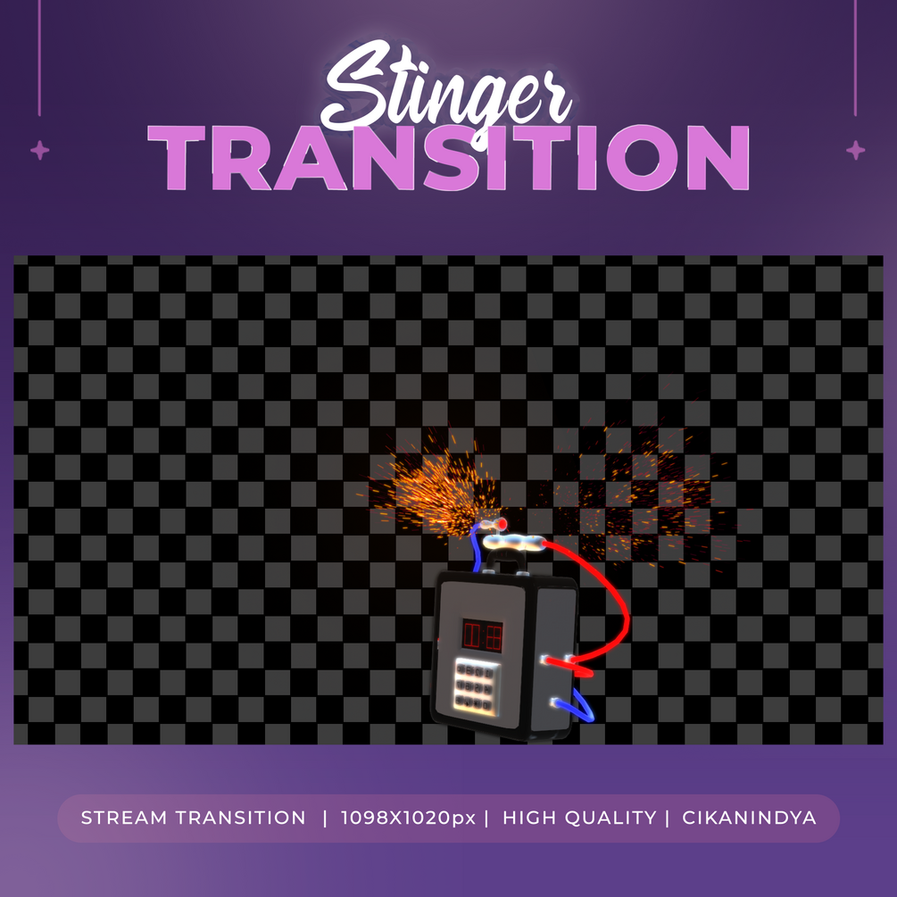 Animated Stinger Transition Time Bomb FX | Realistic Countdown & Blast ...