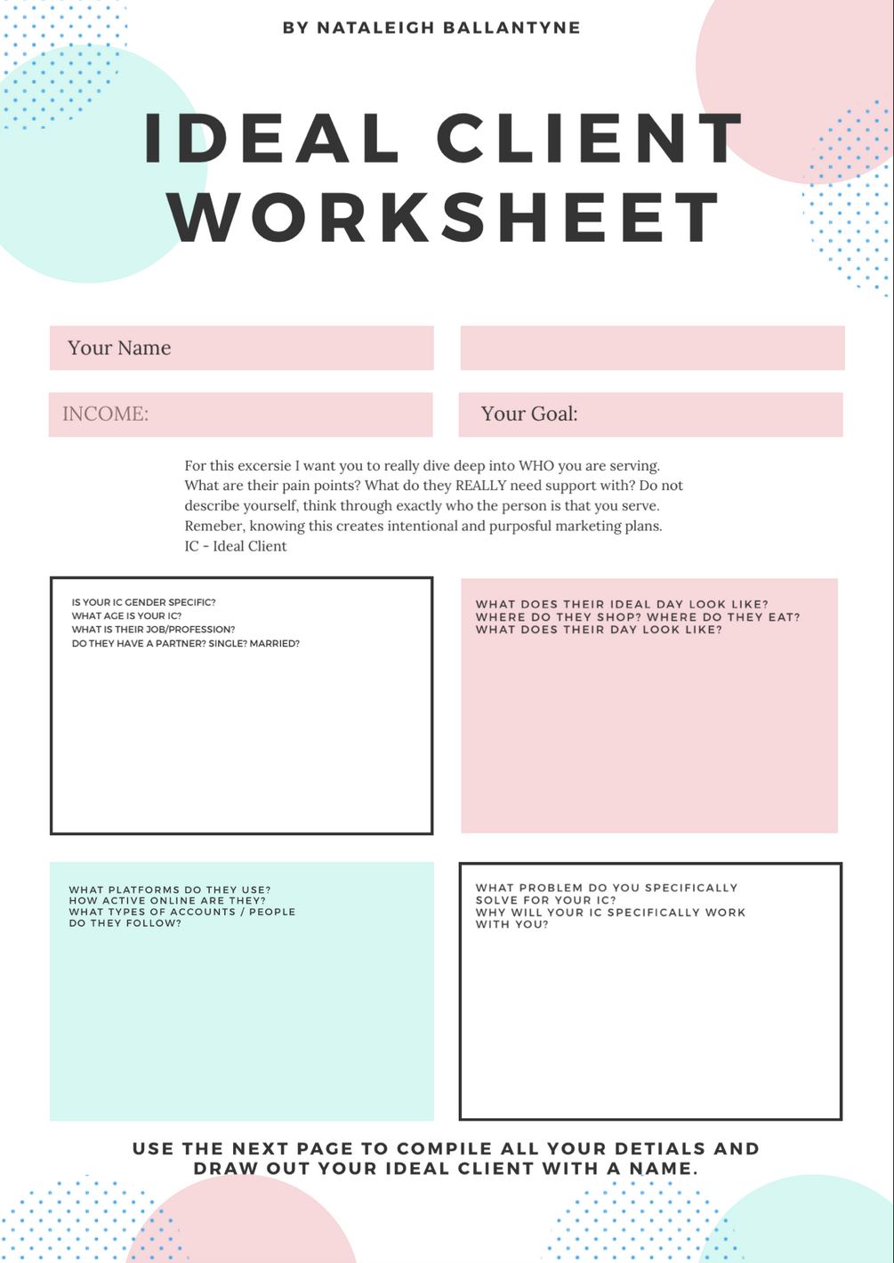 Ideal Client Workbook