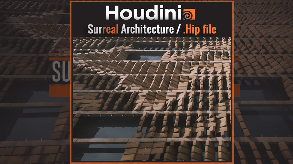 Surreal Architecture Animation / Free .Hipnc file - Houdini Apprentice