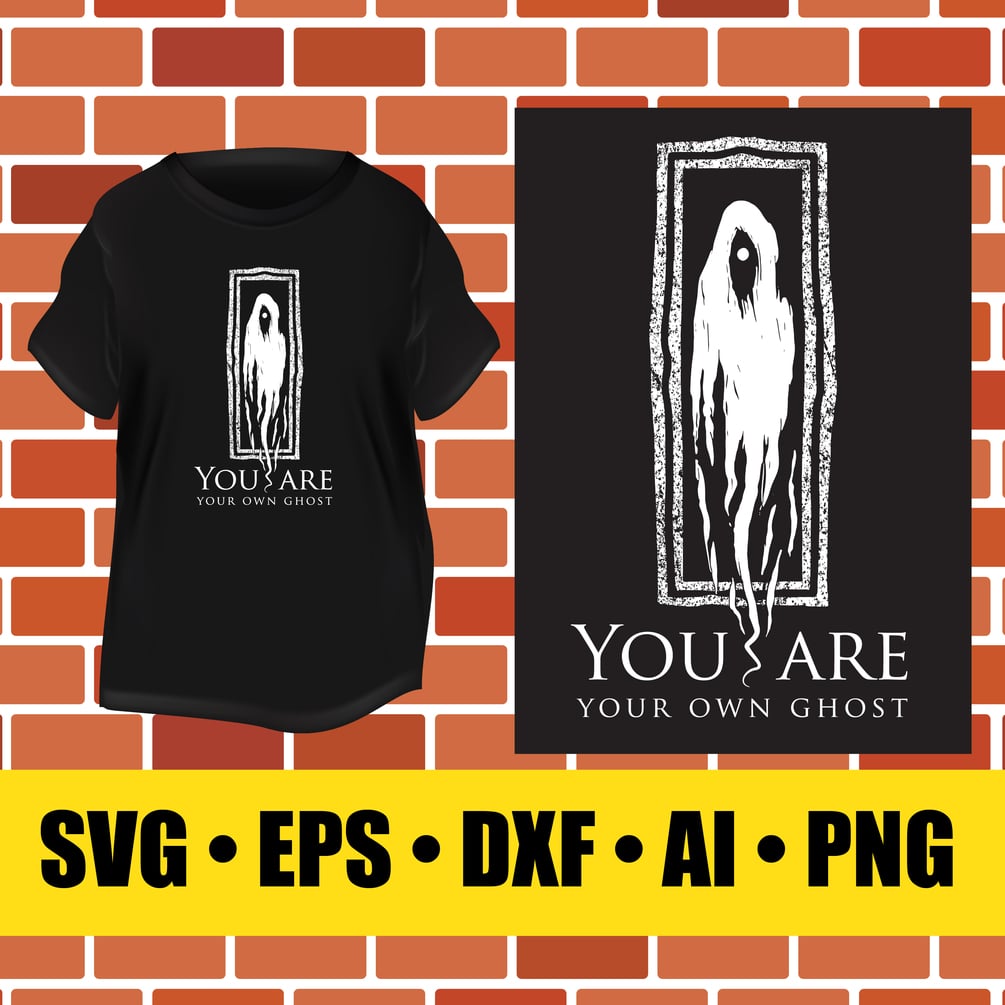 EDITABLE OWN GHOST T-Shirt Designs - Perfect for Tshirts, stickers ...