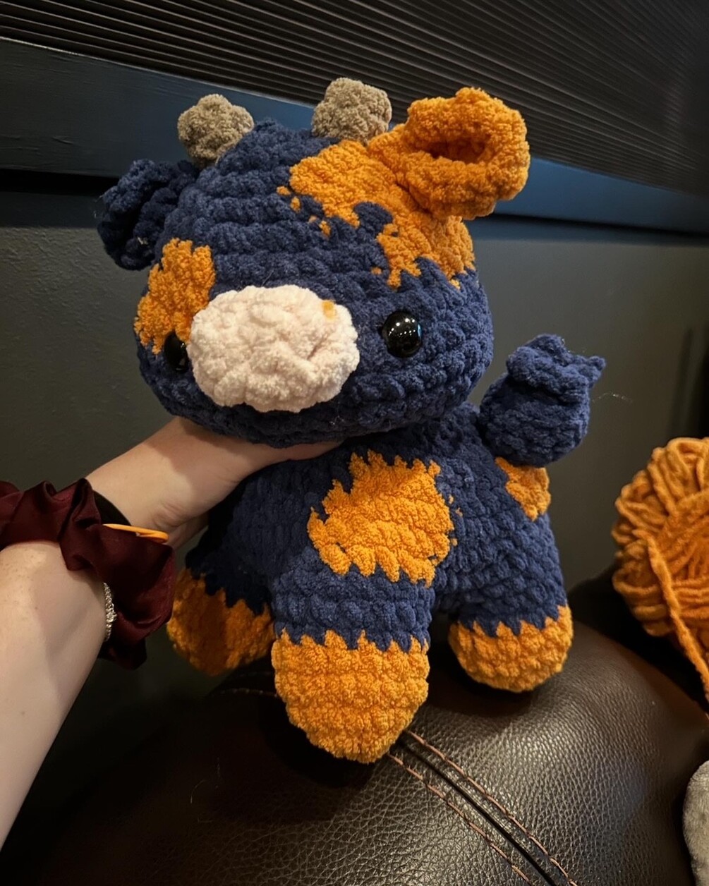 Crochet Blueberry Peanut Butter and Jelly Cow