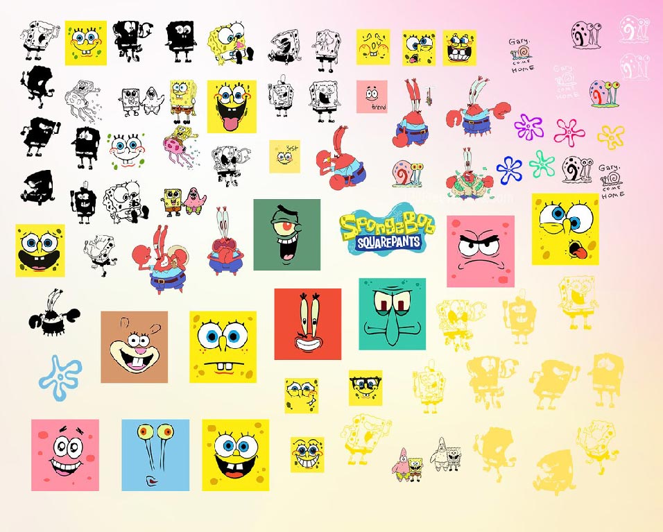 Spongebob svg Bundle, Spongebob svg, Gary svg, Patrick svg