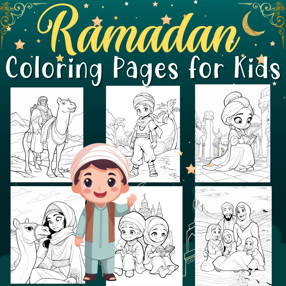Ramadan coloring pages for kids & teens, Fantastic Islamic Books For ...