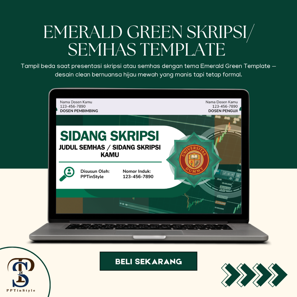 Emerald Green – Elegant Bachelor Thesis Presentation Canva Template ...