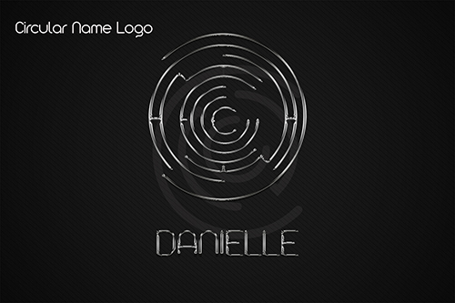 DANIELLE - Circular Name Logo