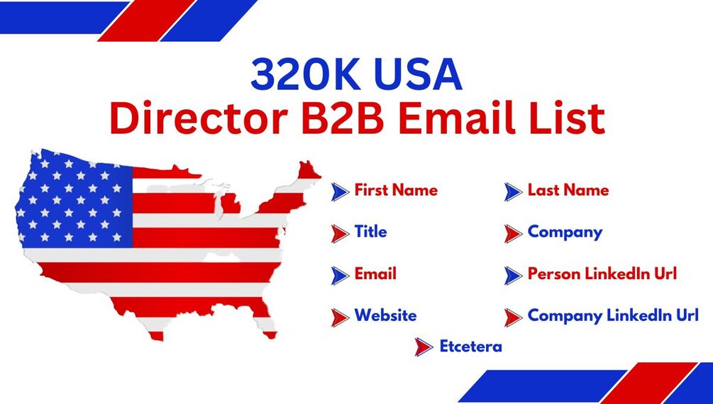 320K USA Director B2B Email List (Verified + LinkedIn Info)