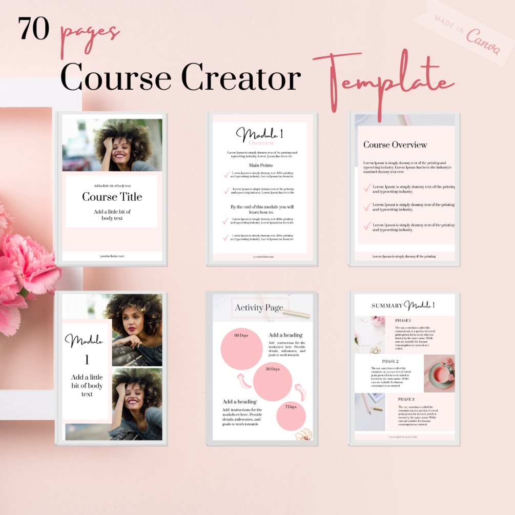 Course Creator Template Instant Download