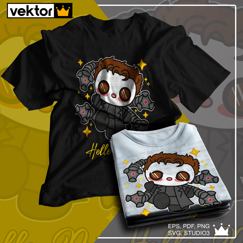 Vector Kitty Hello Peter