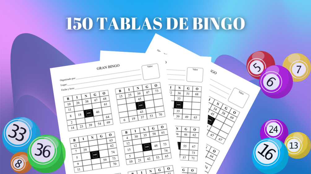 150 Tablas de Bingo