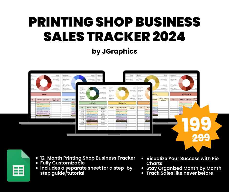 Printing Shop Business Sales Tracker
