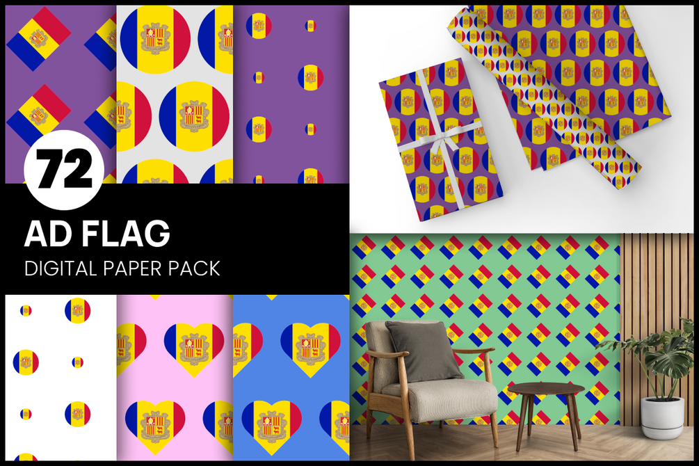 AD Flag Seamless Patterns