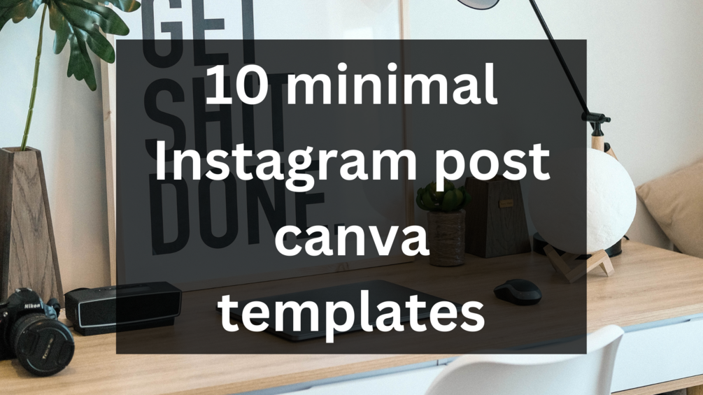 10 minimal white themed Instagram post templates