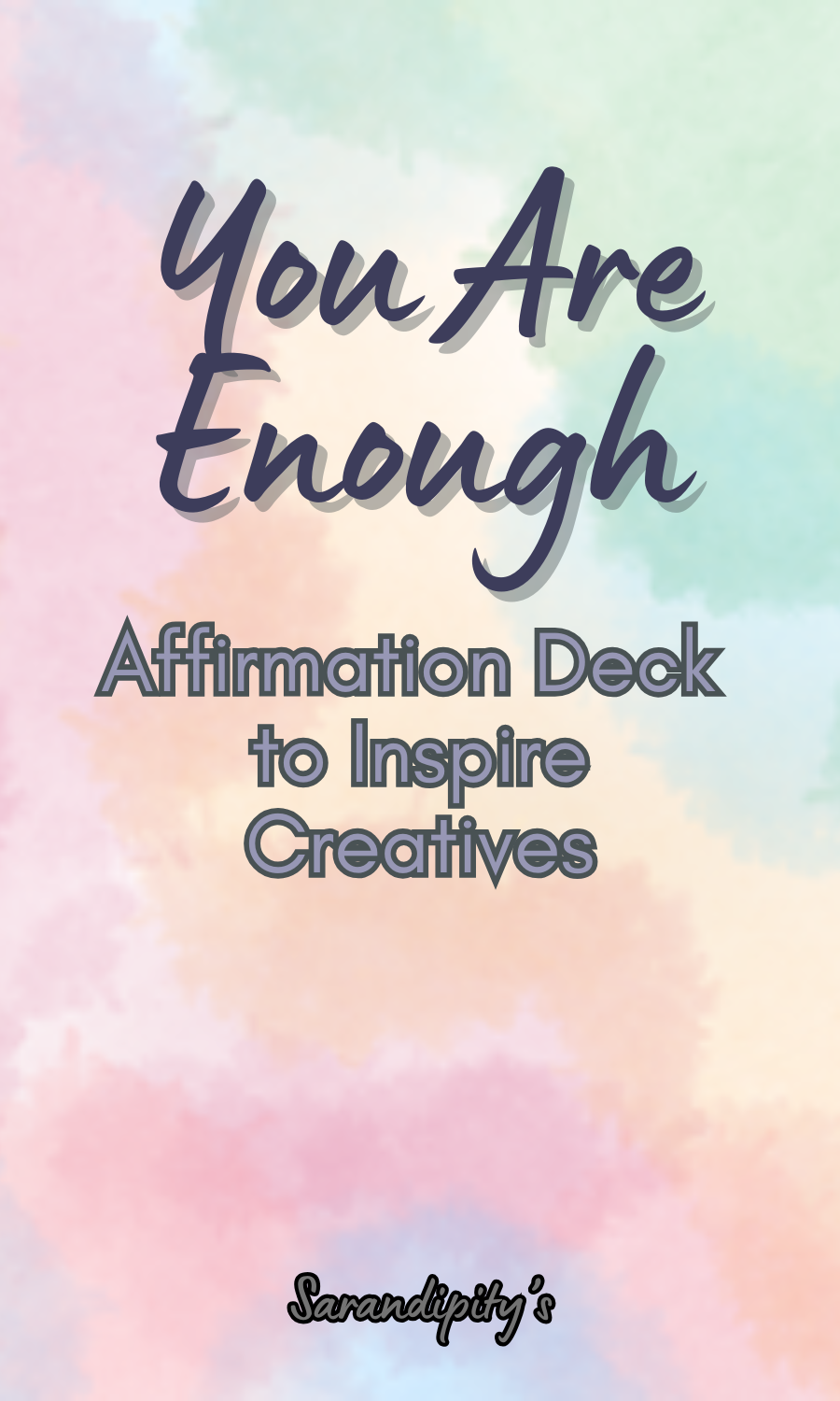 Inspire, Create, Repeat! 40-Card Affirmation Deck for Creatives PLR