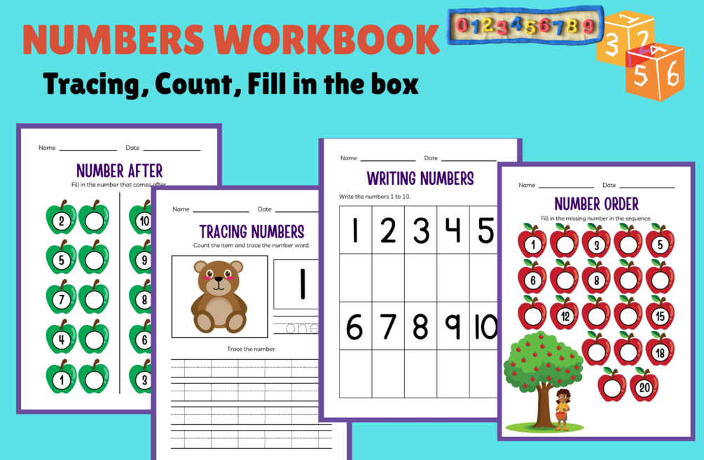 Kindergarten Number Workbooks
