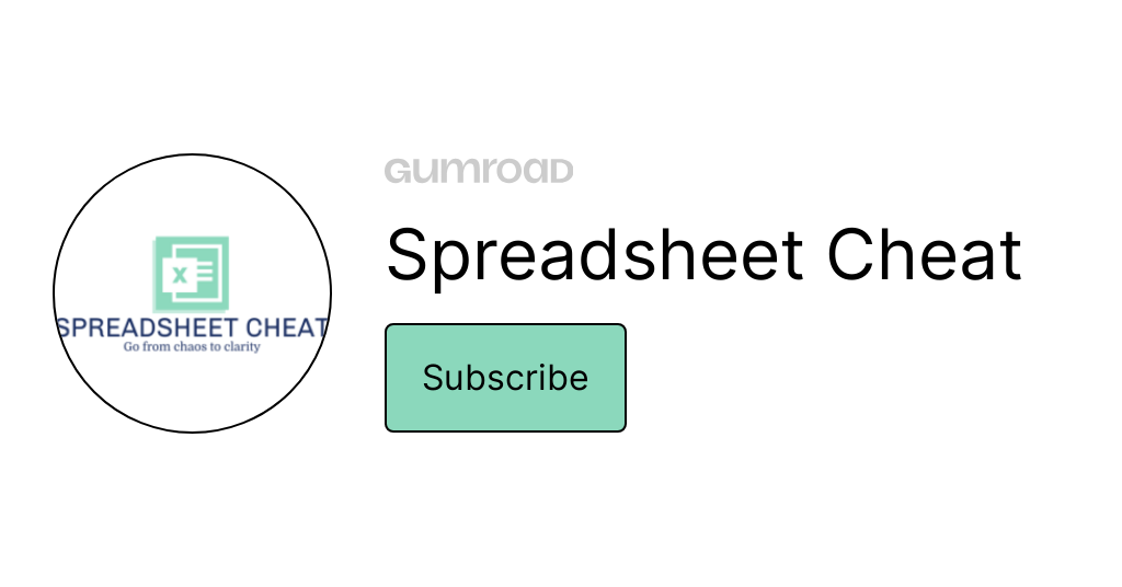 Spreadsheet Cheat
