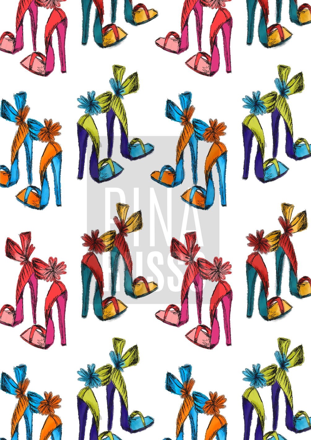 Color GIOVANNA, Shoes Seamless Pattern, Repeating Pattern, Digital ...