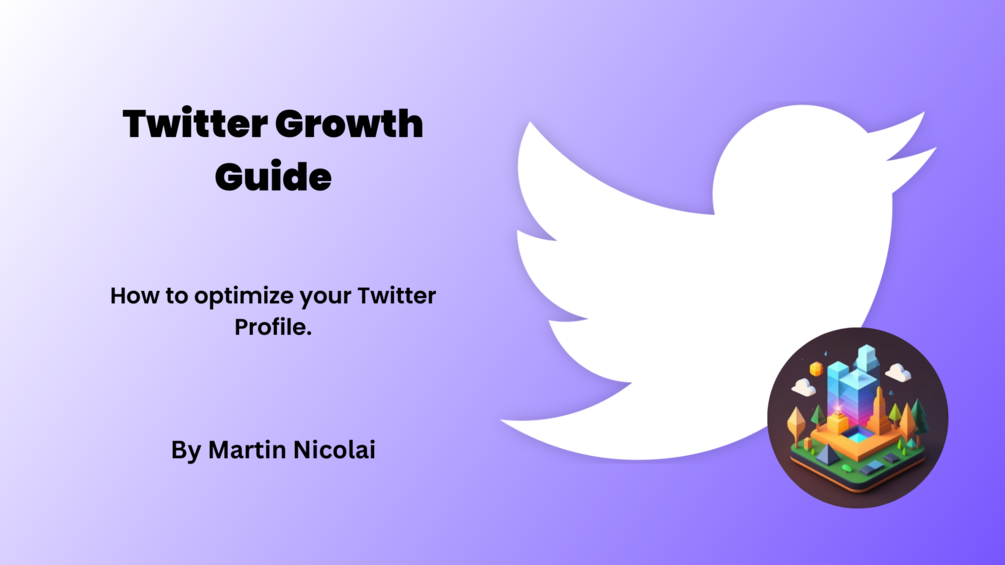 Twitter Growth Guide - Profile optimization.