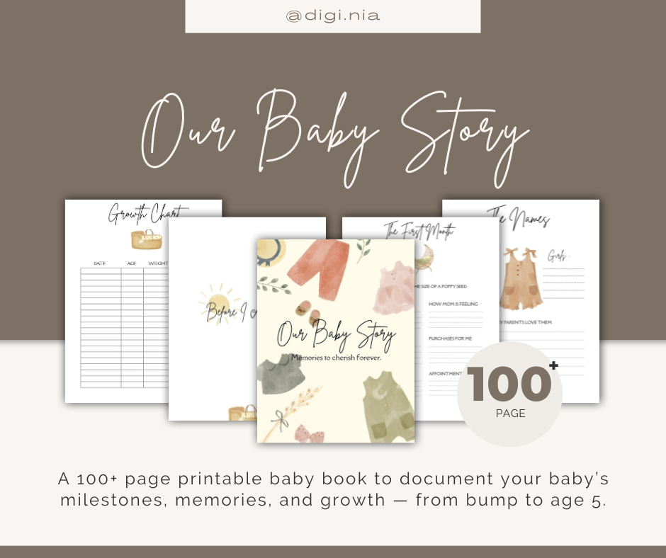 Our Baby Story – Bonus Printable Pages
