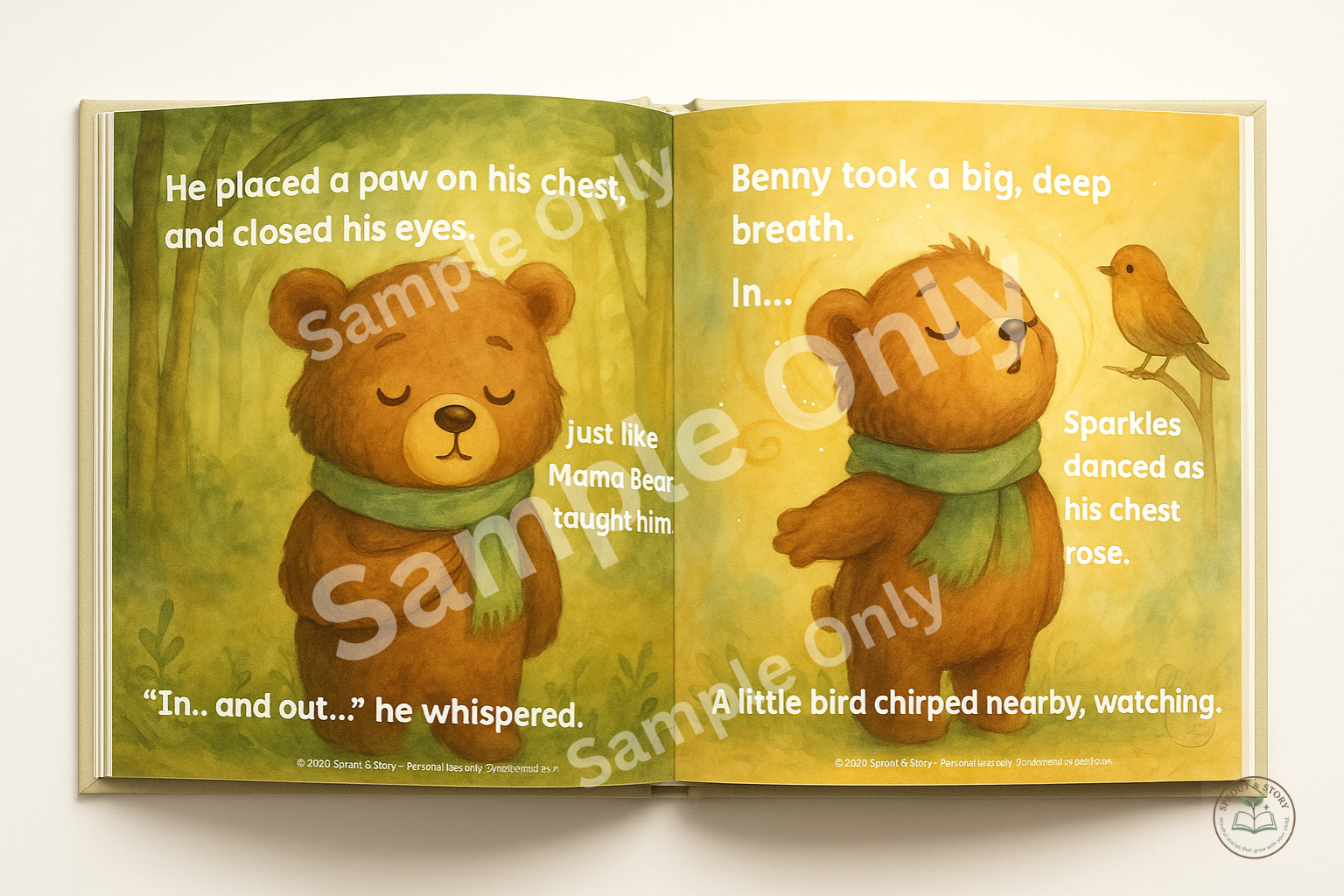 Benny the Bear Takes a Deep Breath – Printable Mindfulness Book for ...
