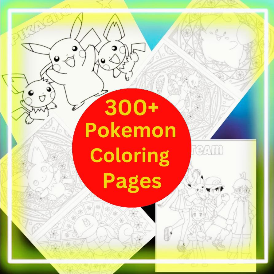 300+ Pokemon Coloring Pages