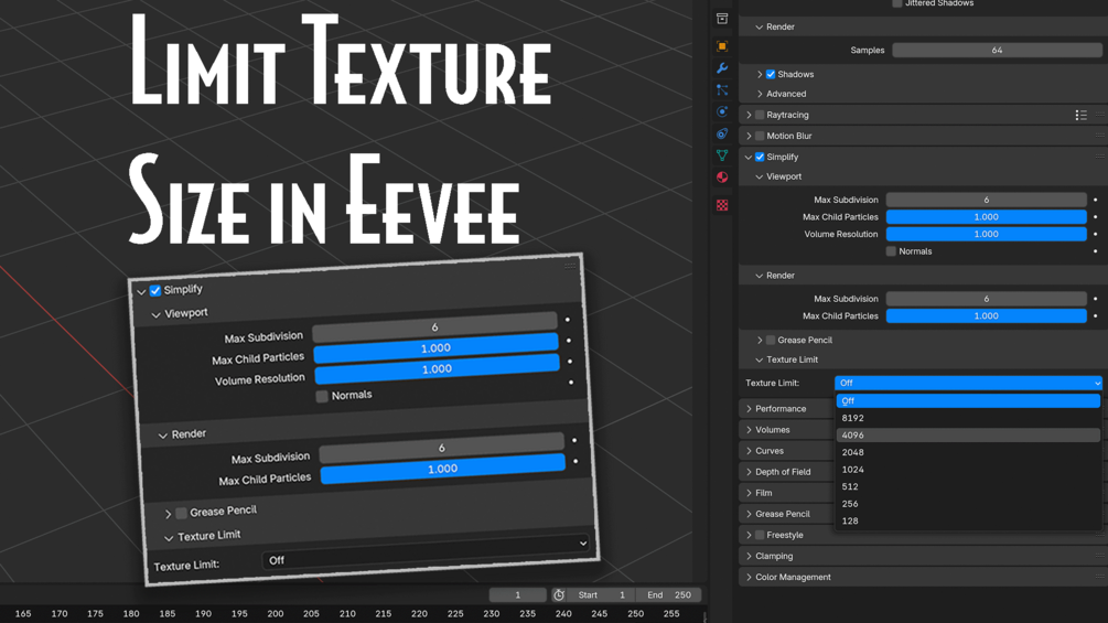 Limit Texture Size in Eevee | Blender Add-on