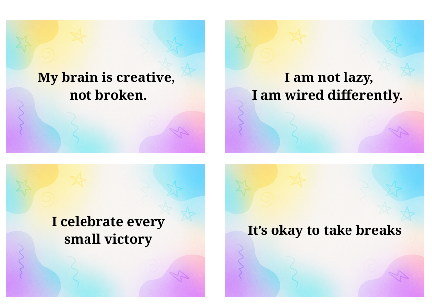 Affirmation Cards for ADHD