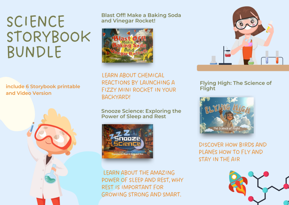 Science Storybook Bundle – Fun Experiments for Kids (Ages 5–9)