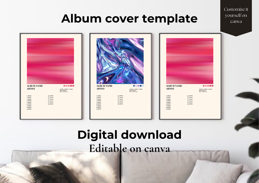Album poster template