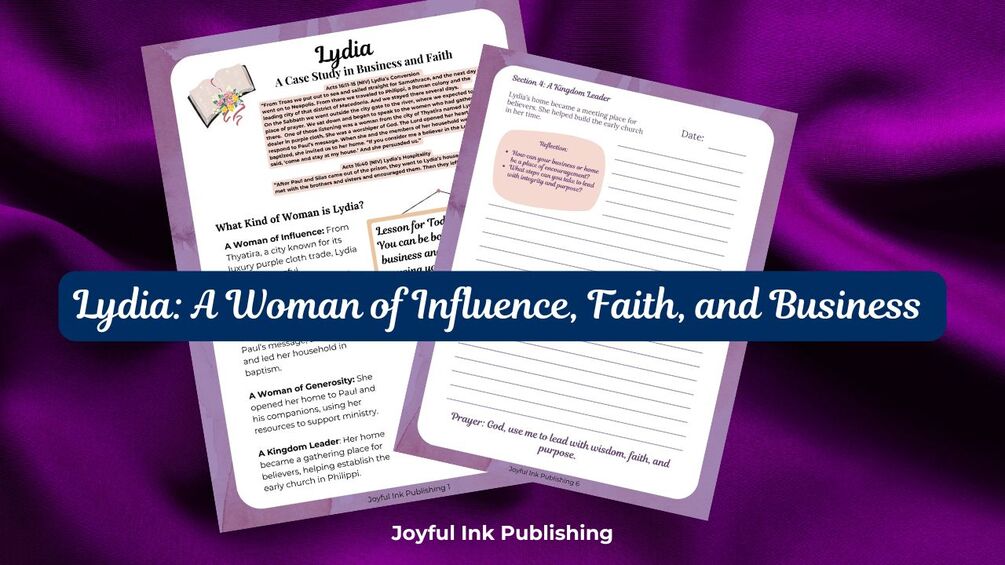 Lydia: A Faith & Business Case Study I Printable Reflection & Prayer ...