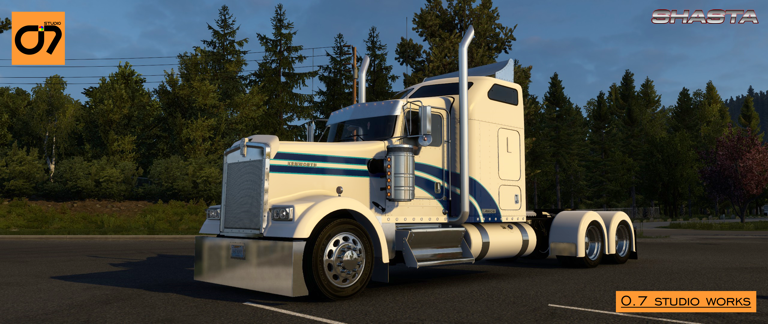 Kenworth W900L Shasta Paint Schemes