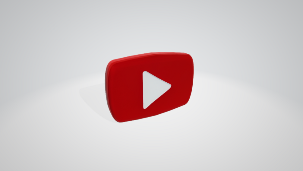 Click into Creativity: 3D YouTube Play Button Model