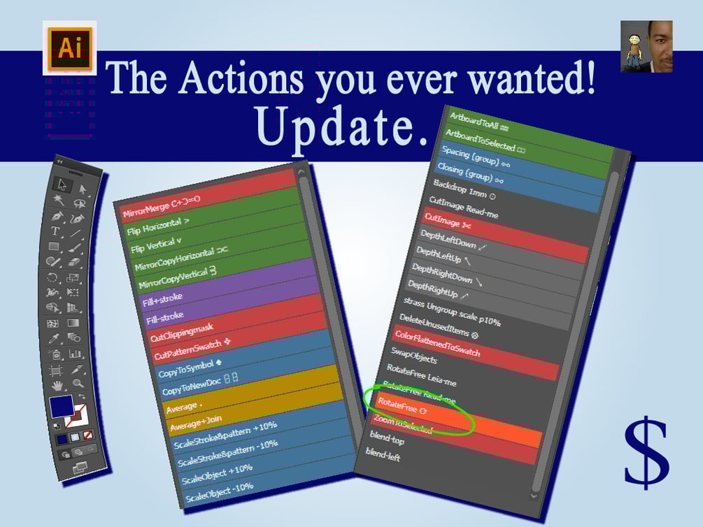 Adobe Illustrator Actions for a fast workflow.