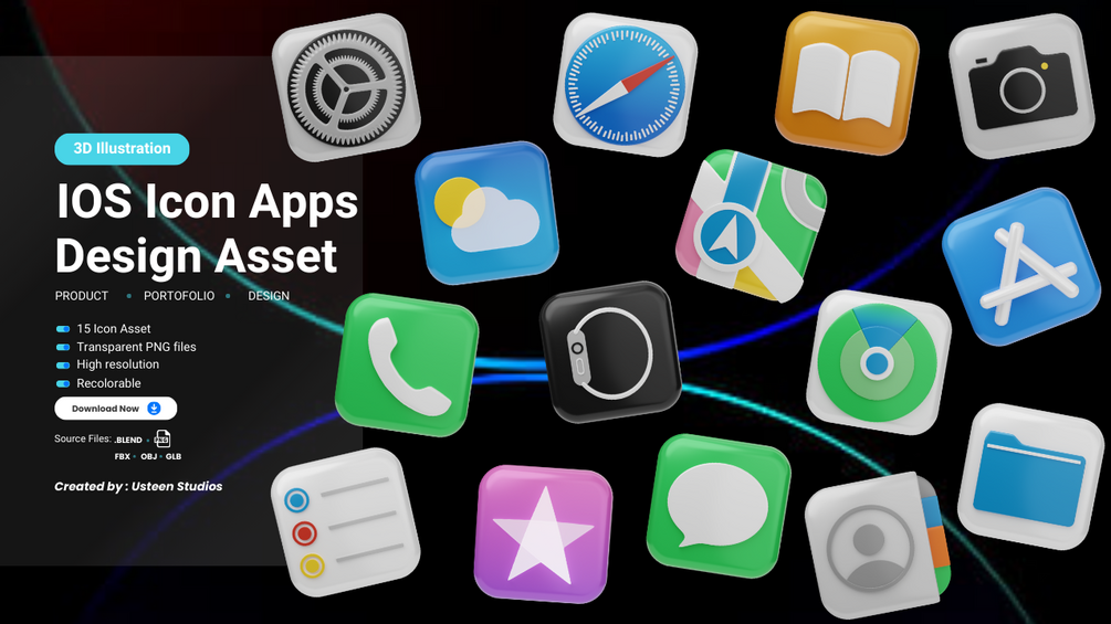 iOS Icon Pack App Designs