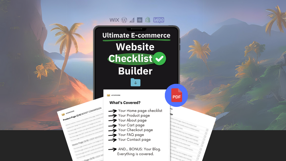 Ultimate E-commerce Shopify Store and Website Checklist Builder, How To ...