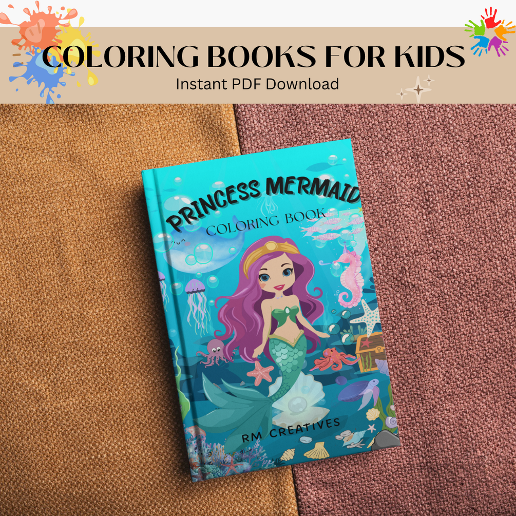 Coloring Books- Mermaid Theme