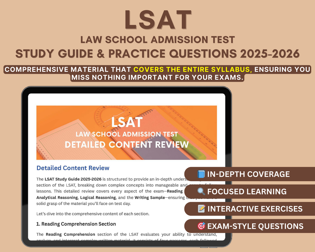 LSAT Prep Book 2025-2026: In-Depth Content Review, Practice Tests ...