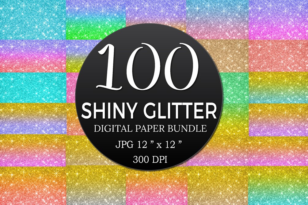 100 Shiny Glitter Background Mega Bundle