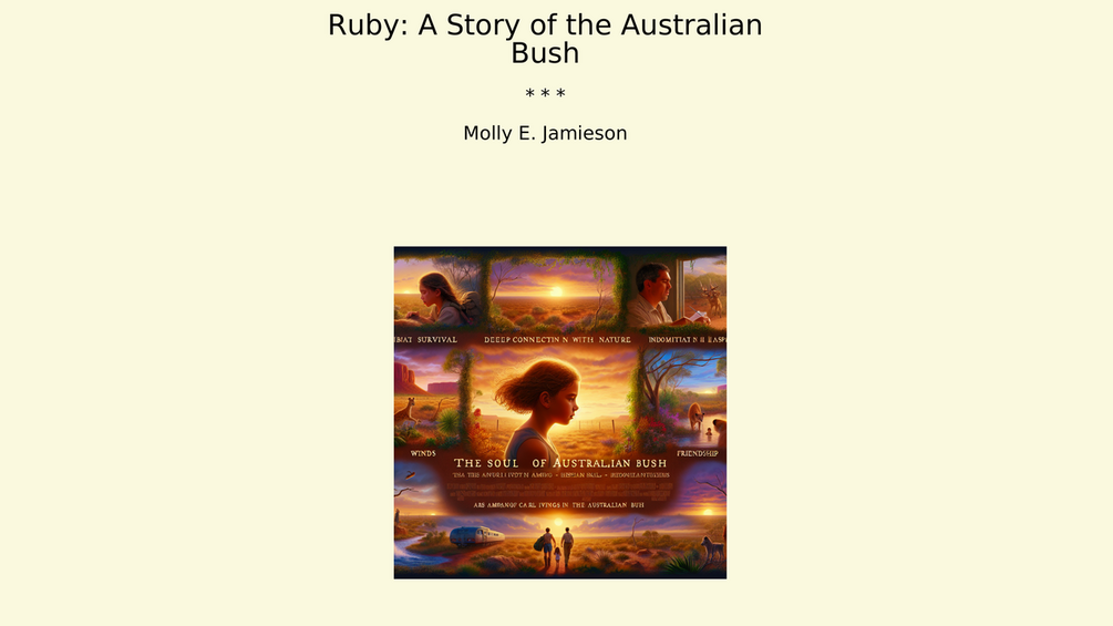 Ruby: A Story of the Australian Bush